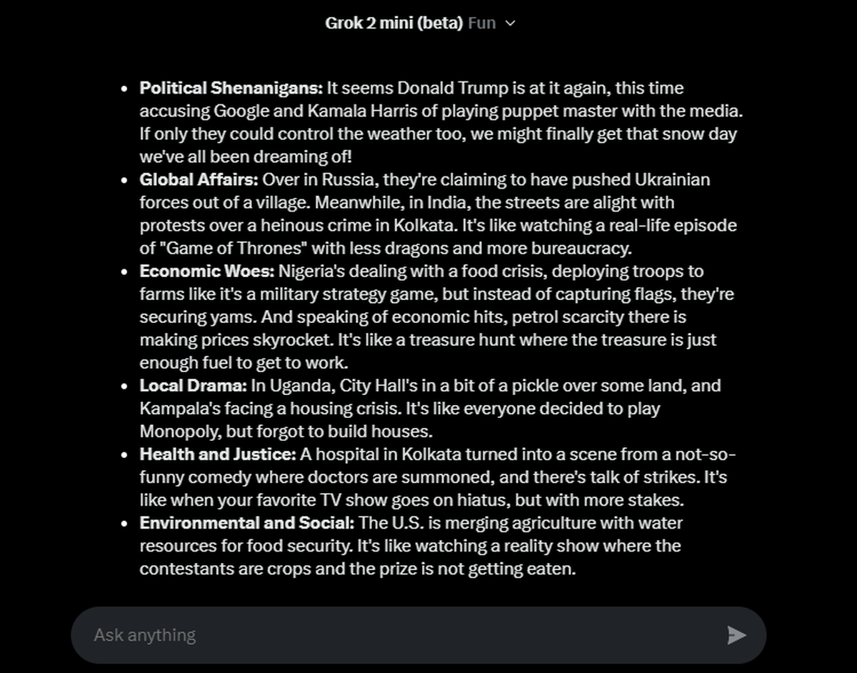 Kolkata doctor rape and murder: Musk’s new Grok chatbot on X compares aftermath to ‘Game of ...